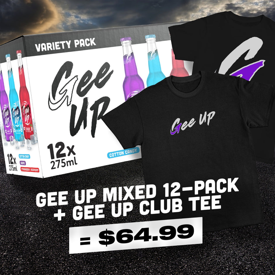 Gee Up - 3x Distilled Vodka Premix + Electrolytes – Lets Gee Up
