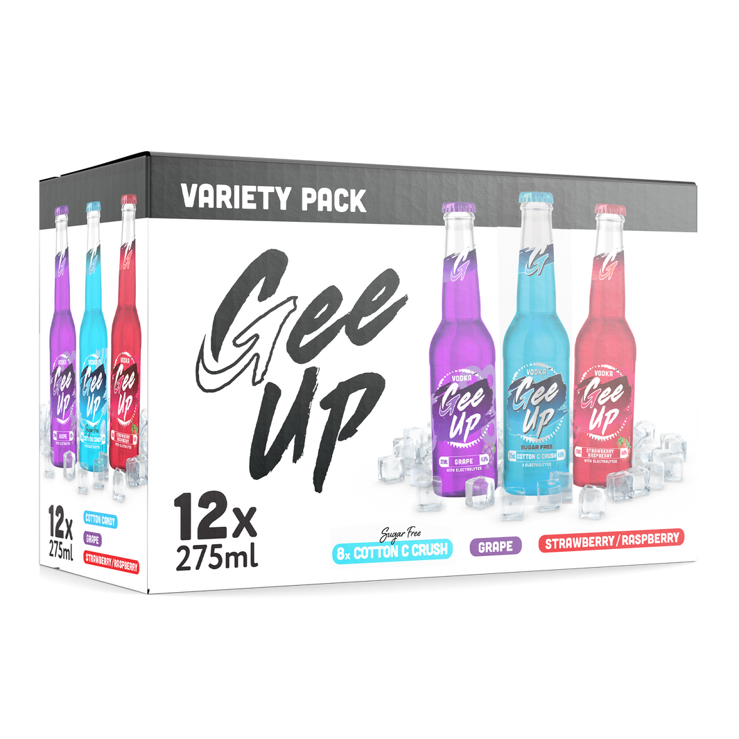 Gee Up - 3x Distilled Vodka Premix + Electrolytes – Lets Gee Up